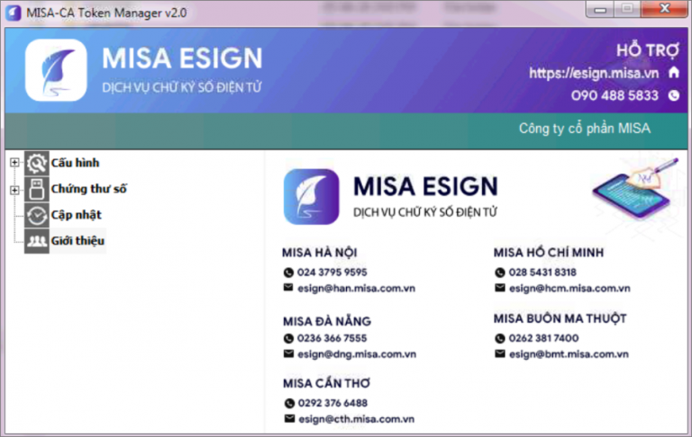 Khi cài đặt Tool MISA-CA Token Manager v2.0, hệ thống báo lỗi: “Please ...