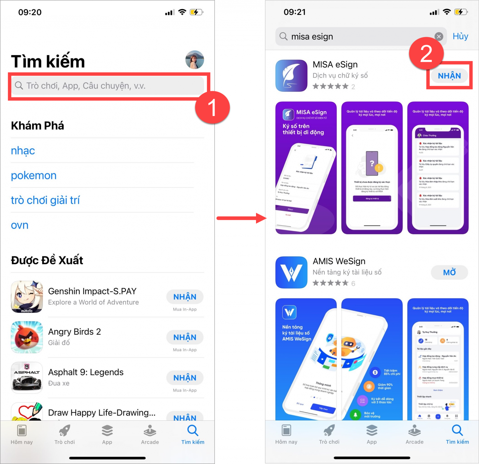 2. Cài đặt ứng dụng Mobile MISA eSign và đăng ký thiết bị xác thực ...